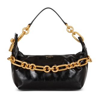 Balmain Femme, Sacs, Noir, Taille: ONE Size Sac Sync Medium en cuir de veau