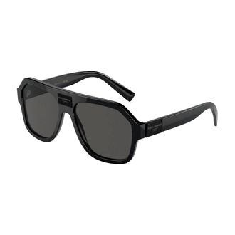 Dolce & Gabbana Homme, Accessoires, Noir, Taille: 58 MM Lunettes de soleil au style embl&eacute;matique pour hommes