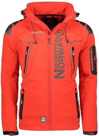 Geographical Norway Softshelljacke Herren - leichte wasserabweisende &Uuml;bergangsjacke f&uuml;r Fr&uuml;hling (Sommer atmungsaktiv winddicht Gr&ouml;&szlig;en S-7XL, 1-St) Mit Kapuze