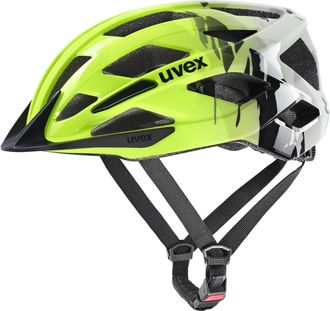 Uvex Kinder Air Wing 2 Fahrradhelm, Neon Yellow/Black, 54