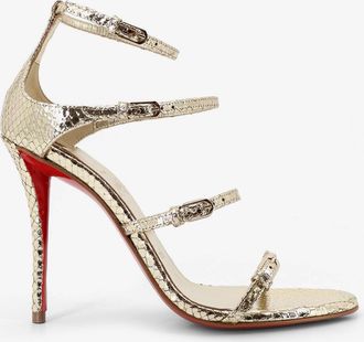 Christian Louboutin Millenium 100 python leather sandals - CHRISTIAN LOUBOUTIN - gender_Woman