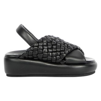 Strategia Stilvolle Flache Sandalen f&uuml;r Frauen - - Shoes - Damen - Schwarzk - 40 EU