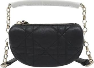 Dior Sac Ceinture en Cuir Pre-owned - Femme - Pre-owned - Noir - Taille: ONE Size
