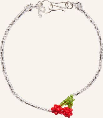 Pura Utz Pura Utz Armb&auml;nder Mini Silver Cherry Bracelet 17cm By Glambou silber