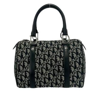 Dior Pre-owned Trotter Canvas Leather Handbag - - Pre-owned - Damen - Blau - ONE SIZE