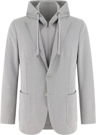 Boggi Milano Homme, Vestes, Gris, Taille: 4XL Madison SweaT-shirt Jacket