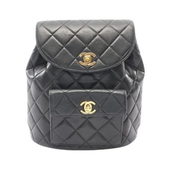 Chanel Sac &agrave; dos Matelass&eacute; Pre-owned - Femme - Pre-owned - Noir - Taille: ONE Size