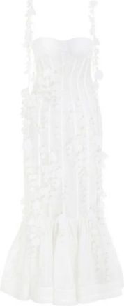 Zimmermann Femme, Robes, Blanc, Taille: 38 FR Robes