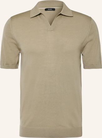Reiss Reiss Strick-Poloshirt Duchie Aus Merinowolle gruen