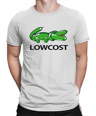 Generic LOWCOST X KROKODIL Ballon parodie dr&ocirc;le de sarcasme de marque, design, Homme, blanc, XL