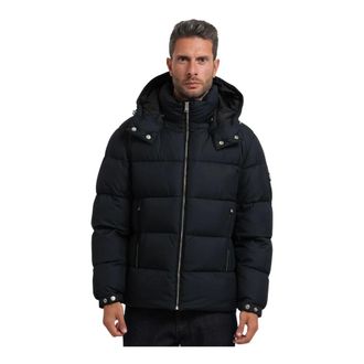HUGO BOSS Veste matelass&eacute;e d&eacute;perlante avec monogramme Double B - Homme - Vestes - Noir - Taille: L