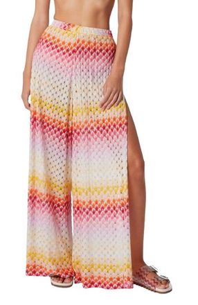 Missoni Multicoloured Side Slit Trousers Size M