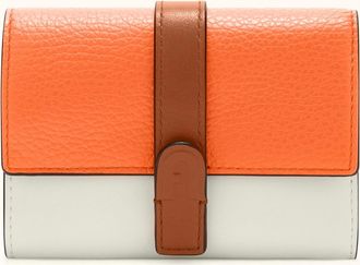 Furla Grazia Kompaktes Portemonnaie M Paprika Weiches Roma-kalbsleder Mit Colourblock + Genarbtes Kalbsleder Damen