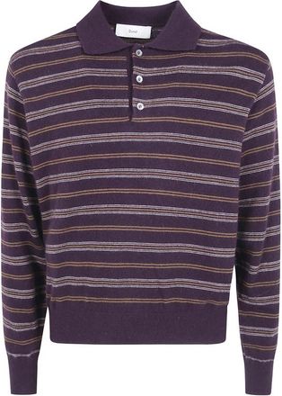 Dunst Striped Polo-collar Sweater