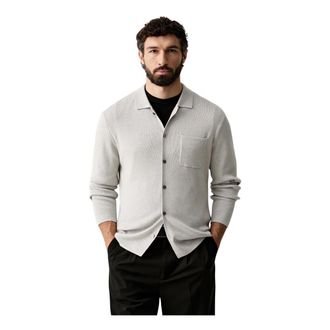 Joop Button-through Cardigan - - Knitwear - Herren - Grau - M