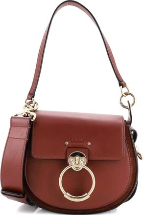 Chlo&eacute; Tess Bag Leather Small shoulder bag - Braun