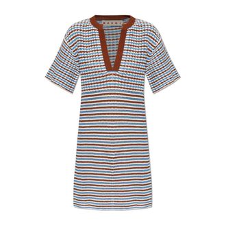 Marni Kleid mit Streifenmuster - - Dresses - Damen - Mehrfarbig - XS