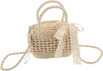 Yarnow Sac Bandouli&egrave;re Boh&egrave;me Tiss&eacute; L&eacute;ger pour Femme Sac Plage Nature Hollowed-out pour Vacances et Usage Quotidien