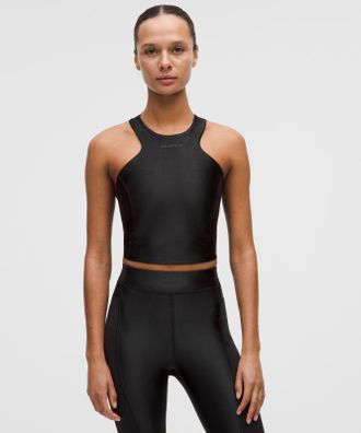 lululemon D&eacute;bardeur Satin Shine Maintien moyen, bonnets B/C Wordmark pour Femmes - Taille 10