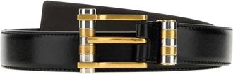 Versace Homme, Accessoires, Noir, Taille: 95 CM Ceinture H.30 Cuir de veau