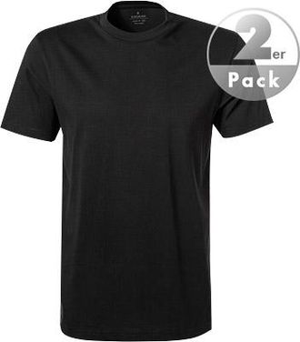 Ragman Herren T-Shirts schwarz Baumwolle