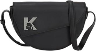 Karl Lagerfeld Karl Lagerfeld Jeans, Femme, Sac De Selle Geo En Cuir, Noir, One size