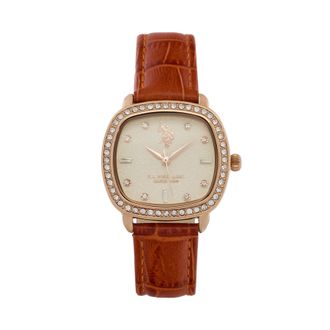 U.S.Polo Association Uhr U.S. Polo Assn. Mirabelle USP8488RG Braun