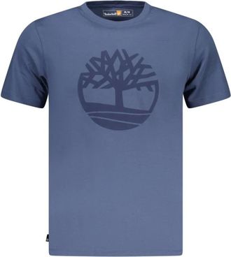 Timberland Homme, Tops, Bleu, Taille: XL T-shirt &agrave; manches courtes