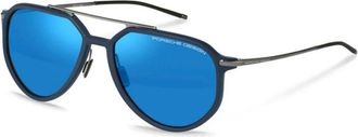 Porsche Design Homme, Accessoires, Bleu, Taille: 59 MM P8990 Lunettes de soleil