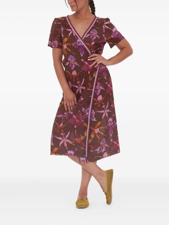 Ken Scott robe à fleurs (1970) - Rouge