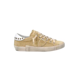 Philippe Model Low-Top-Sneakers mit &Ouml;sen-Details - - Shoes - Herren - Beige - 38 EU