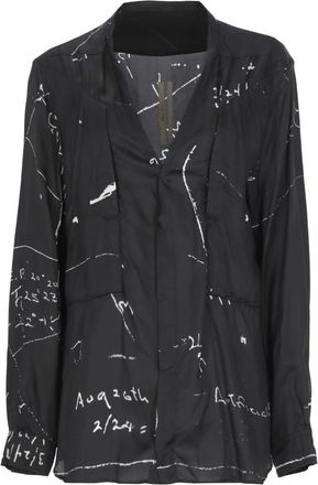 Rick Owens Femme, Blouses et Chemises, Noir, Taille: 38 FR Rick Owens Chemises Black