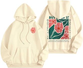 Generic Sweat &agrave; capuche imprim&eacute; tendance pour la Saint-Valentin 2026 (2), beige, XXL