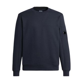 C.P. Company Diagonal Raised Fleece Crewneck Sweatshirt - - Sweatshirts & Hoodies - Herren - Blau - S