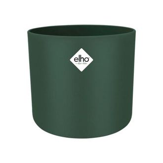 ELHO B.for Soft Rund 14 - Blumentopf f&uuml;r Innen - 100% recyceltes Plastik - &Oslash; 13.8 x H 12.5 cm - Gr&uuml;n/Laubgr&uuml;n