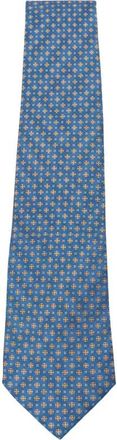 Kiton Homme, Accessoires, Multicolore, Taille: ONE Size Cravate en soie &agrave; imprim&eacute; g&eacute;om&eacute;trique