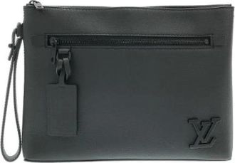 Louis Vuitton Pre-owned Aerogram Calf Pouch - Femme - Pre-owned - Noir - Taille: ONE Size