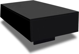 vidaXL Couchtisch Hochglanz-Schwarz - Vidaxl