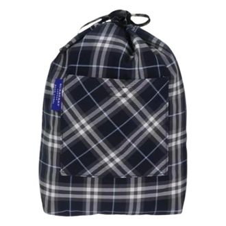Burberry Sac seau en nylon Pre-owned Nova Check Blue Label - Femme - Pre-owned - Noir - Taille: ONE Size