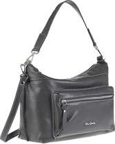 Pierre Cardin Sac &agrave; bandouli&egrave;re pour femme en cuir v&eacute;ritable Made in Italy 35 x 23 x 20 cm 1981, gris, Taille unique