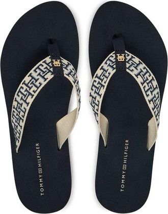 Tommy Hilfiger Zehentrenner Th Corporate Sandal FW0FW09610 Dunkelblau