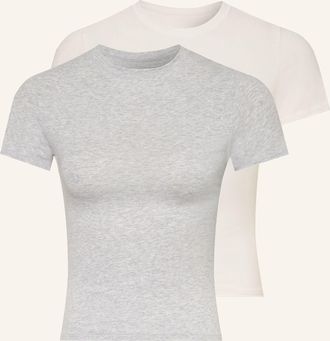 SKIMS Skims 2er-Pack T-Shirts Cotton Jersey grau