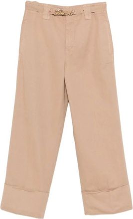 Twinset Femme, Pantalons, Beige, Taille: 42 FR Cropped Pantalons