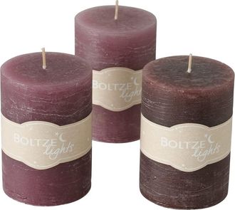 Boltze Boltze 2014989 Kerze sortiert rot 10 cm (1 St&uuml;ck)