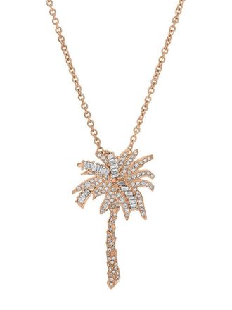 Anita Ko 18kt Rotgoldhalskette mit Diamant-Palme