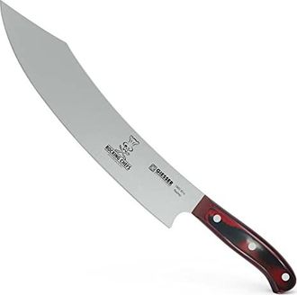 GIESSER seit 1776 - Made in Germany - Kochmesser 30 cm Rocking Chefs, PremiumCut Barbecue No 1, Küchenmesser, Micarta, rot, genietet, rostfrei, deutsches Gril