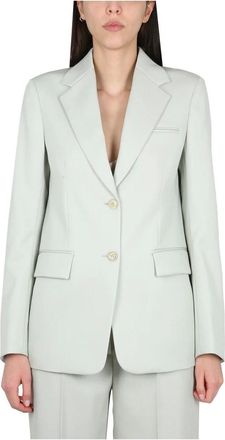Lanvin Femme, Vestes, Vert, Taille: 38 FR Blazer crois&eacute;