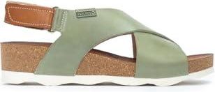 Pikolinos Sandales à Semelles compensées en Cuir Mahon pour Femme Color Mint Green