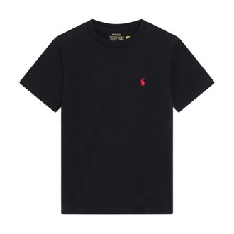 Polo Ralph Lauren Kurzarm-Jersey-Rundhals-T-Shirt - - Tops - Herren - Schwarzk - S