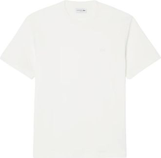 Lacoste Homme, Tops, Blanc, Taille: 2XL T-shirt Signature Brod&eacute;